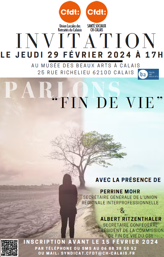 Parlons « Fin de vie » – UTR – CFDT – LILLE